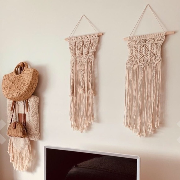 Urban Outfitters | Accents | Twinning Handmade Macrame Braided Bohemian ...